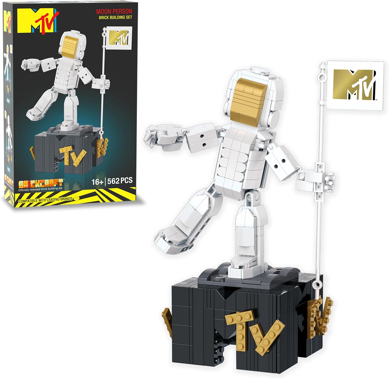 Brickcraft MTV Moon Person Building Set (510 Pieces) – Space Dude Shop
